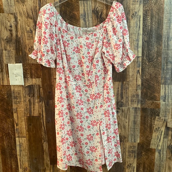lyann Ryan | Dresses | Nwt Lynn Ryan Womens Flora White With Pink ...